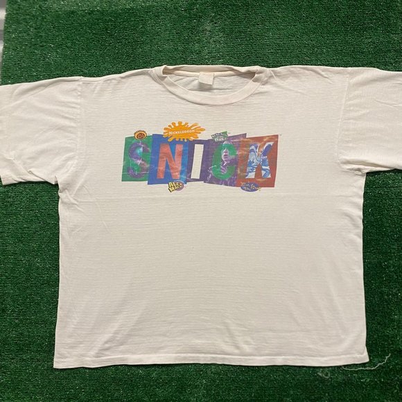 Nickelodeon | Shirts | Vintage 9s Nickelodeon Snick Single Stitch ...
